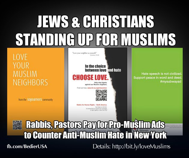 Christian Groups and Rabbis put up Pro-Muslim Subway Ads ...
